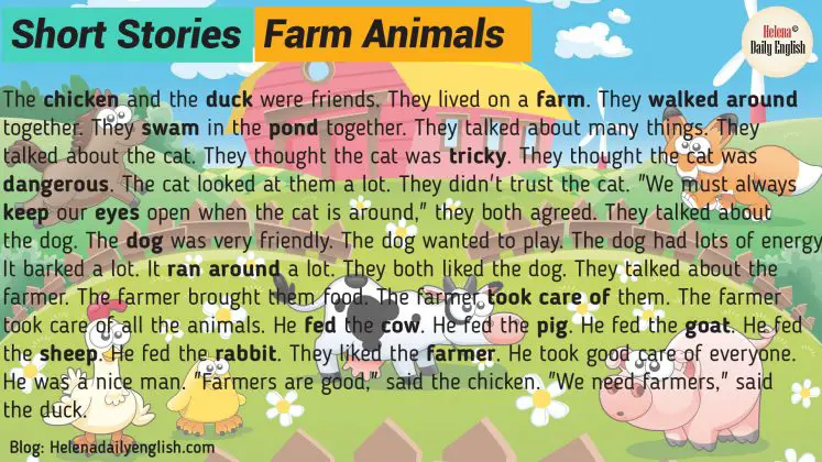 Short Stories in English: Farm Animals