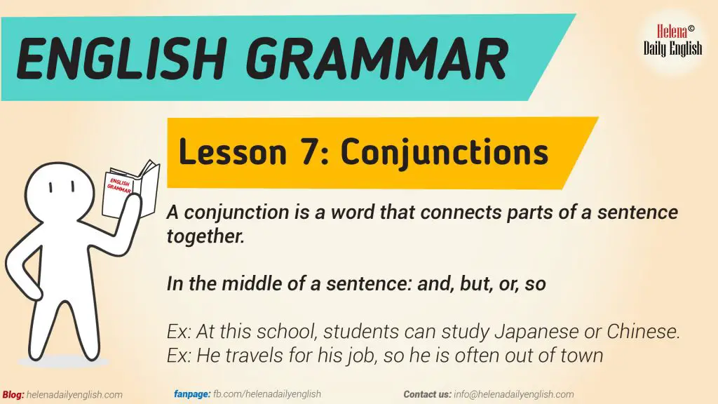 Learn English Grammar: Lesson 7 - Conjunctions