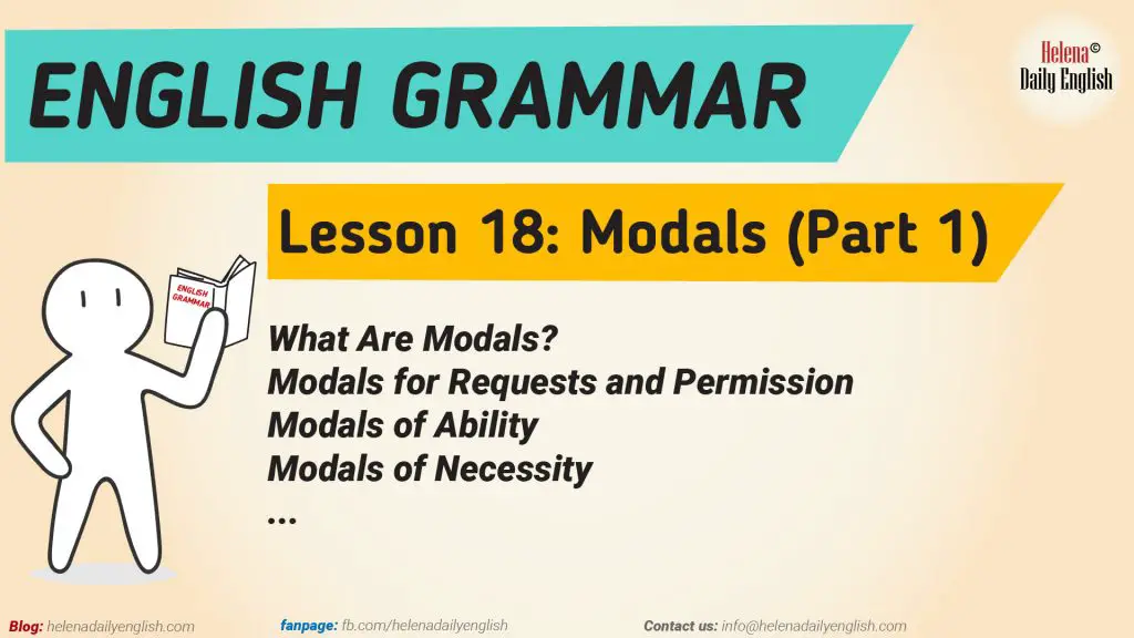 Learn English Grammar: Lesson 18 (Part 1) – Modals