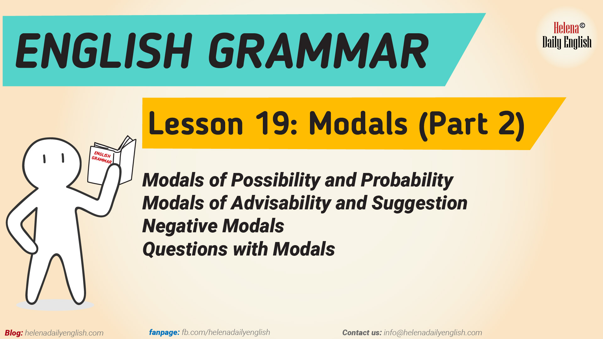Learn English Grammar: Lesson 19 (Part 2) – Modals