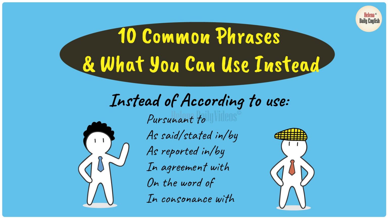 10 Common Phrases in english & What You Can Use Instead