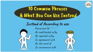 10 Common Phrases in english & What You Can Use Instead