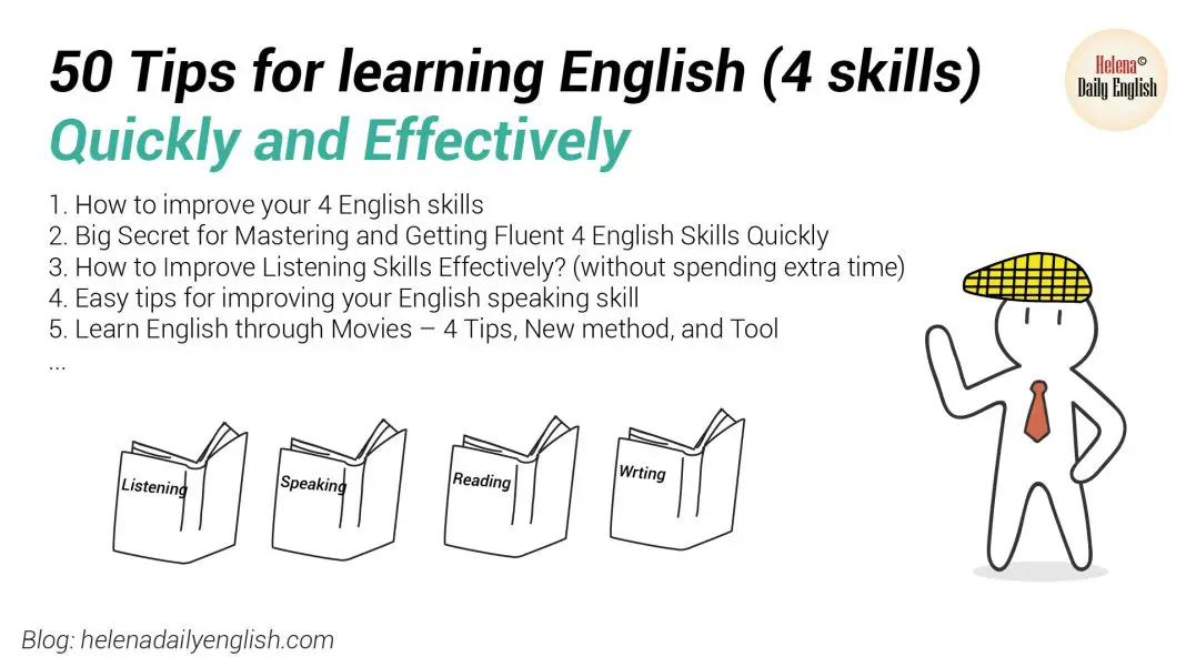 50 Tips for learning English (4 skills) Quickly and Effectively ...